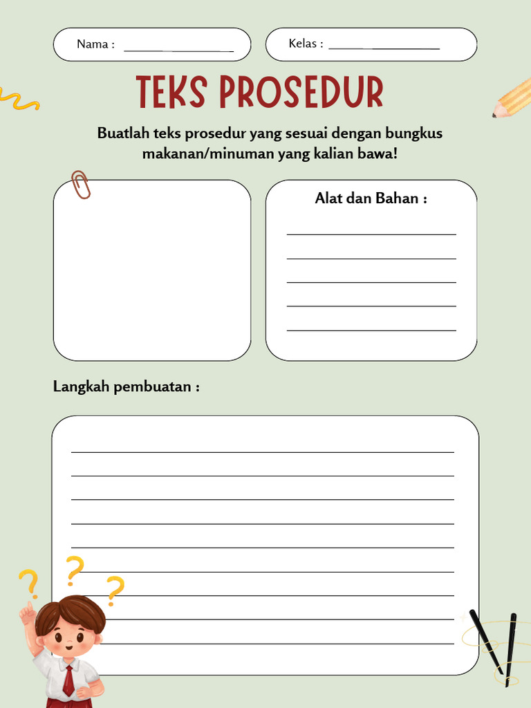 LKPD Membuat Teks Prosedur | PDF