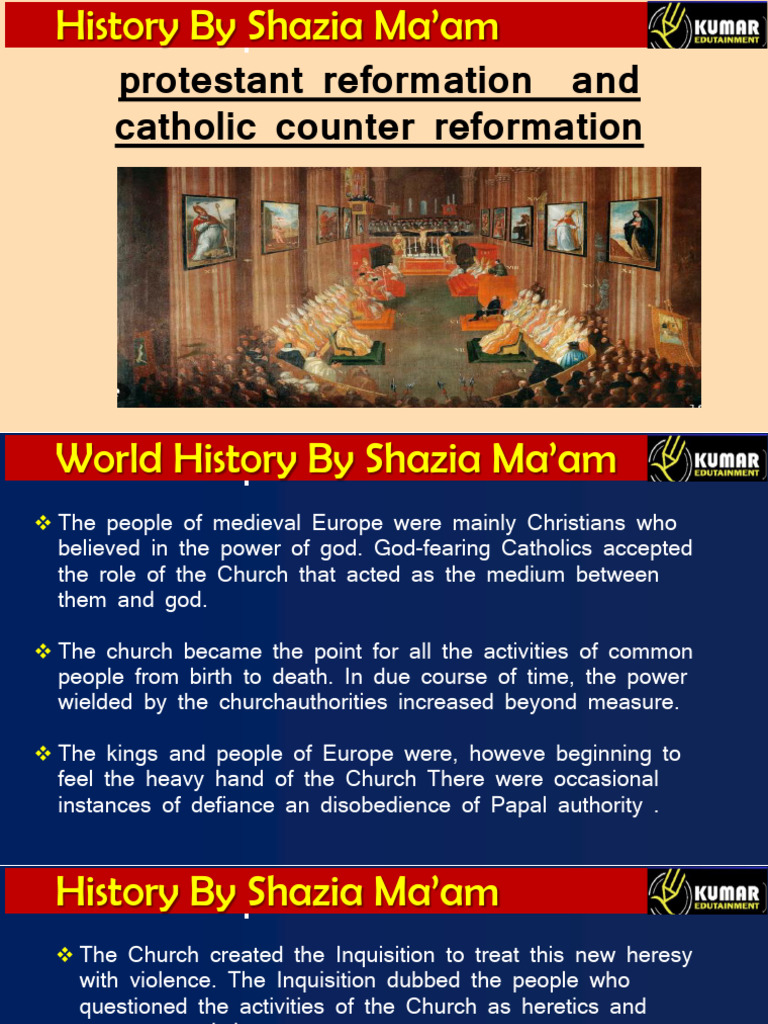 Protestant Reformation and Catholic Counter Reformation | PDF ...