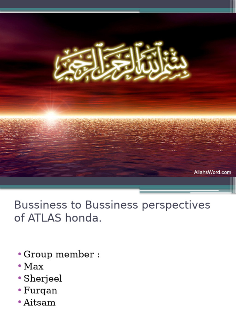 B2B Presentation | PDF | Honda | Motorcycle