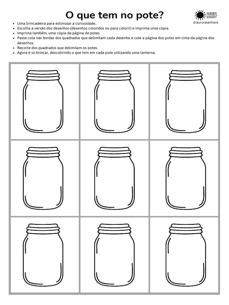 Descubra o Que Tem No Pote | PDF
