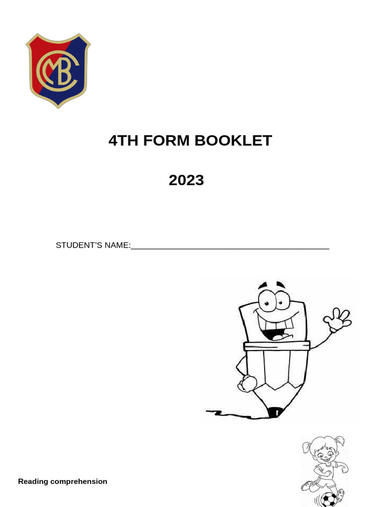 4th Form Student Booklet 2023 | PDF