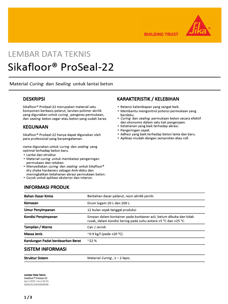 sikafloor-proseal-22 | PDF