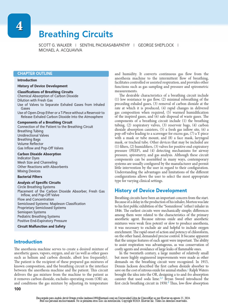 Breathing Circuits: Scott G. Walker - Senthil Packiasabapathy - George ...