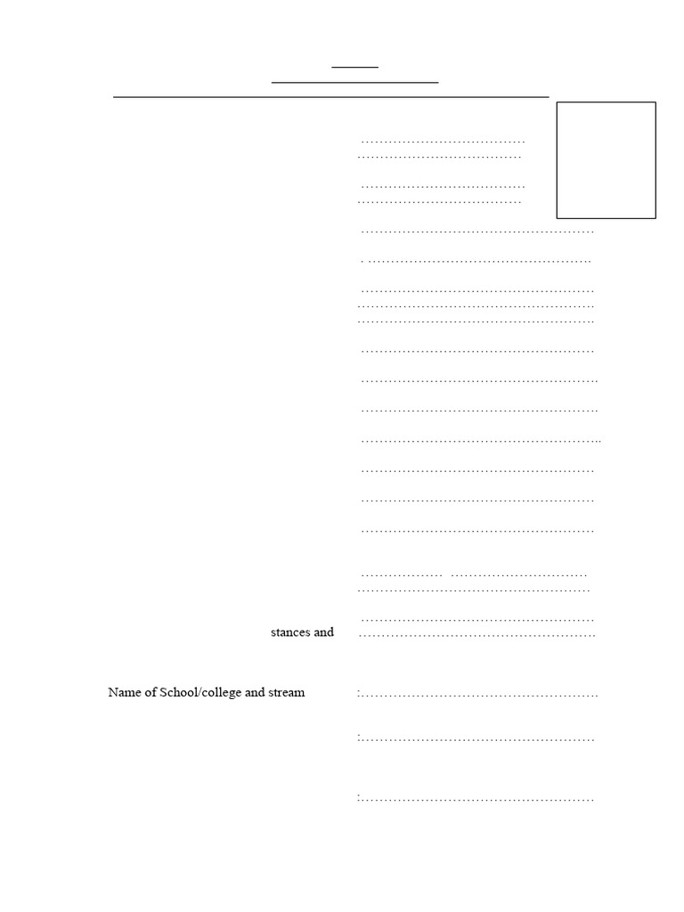 NCC Cadet Enrolment Form | PDF