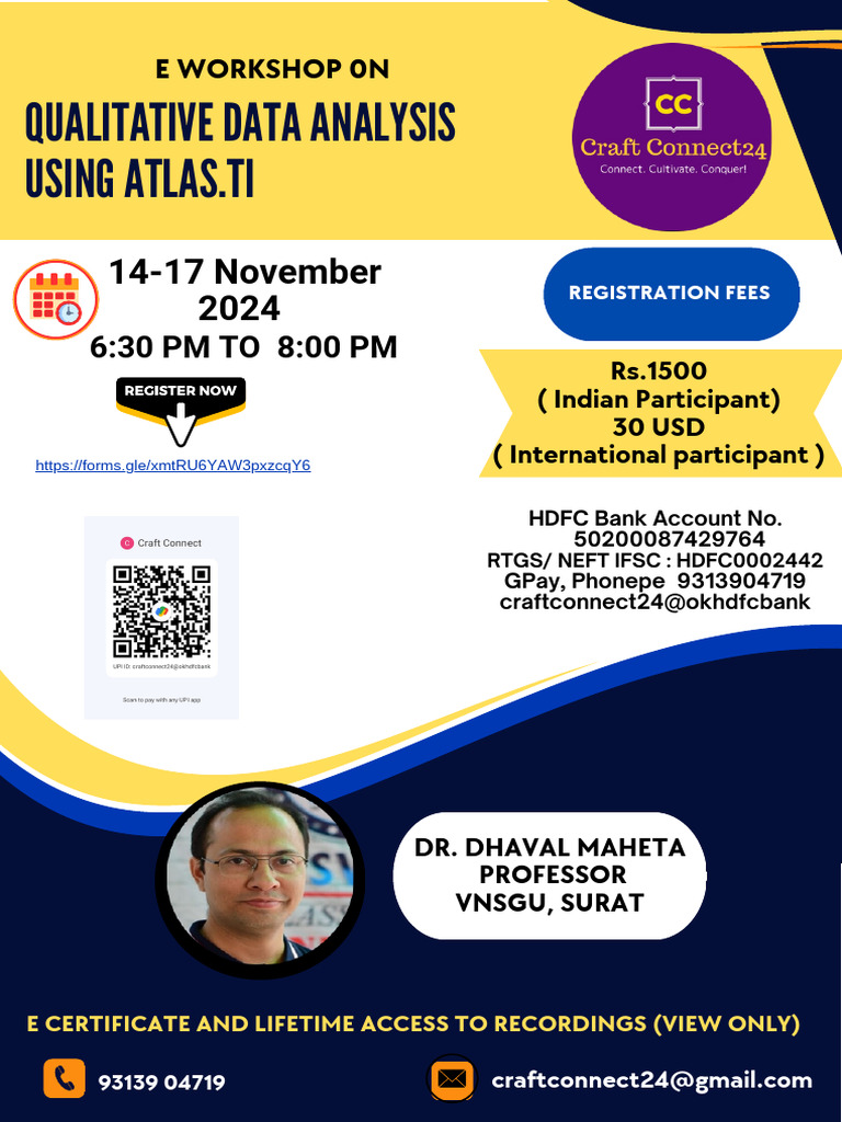 Workshop Qualitative Data Analysis Using Atlas - Ti | PDF | Qualitative Research | Methodology