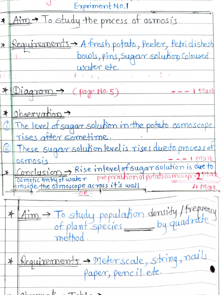 Class 9 Biology Practical Experiments | PDF | Nature | Organisms