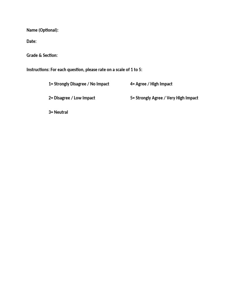 Questionnaire For Peer Pressure | PDF | Career & Growth | Self-Improvement