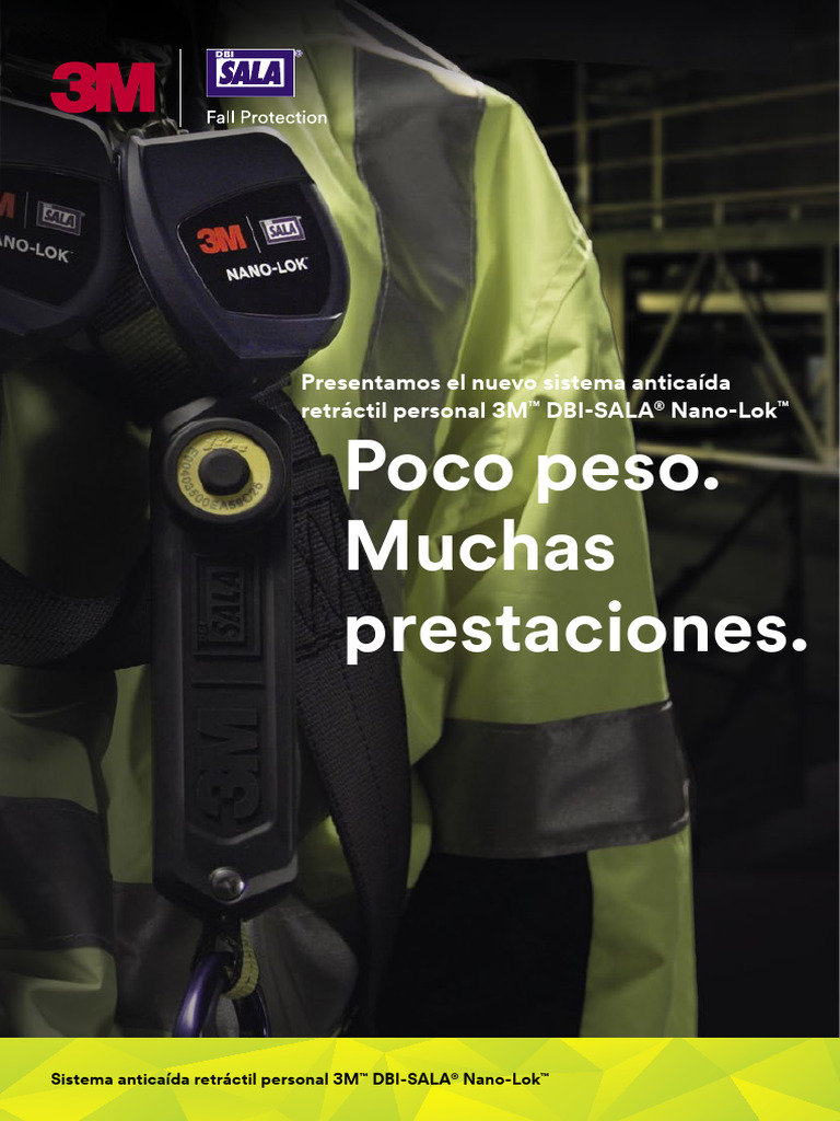3M DBI SALA Nano Lok Brochure 6pp v7 ES | PDF | Conector eléctrico