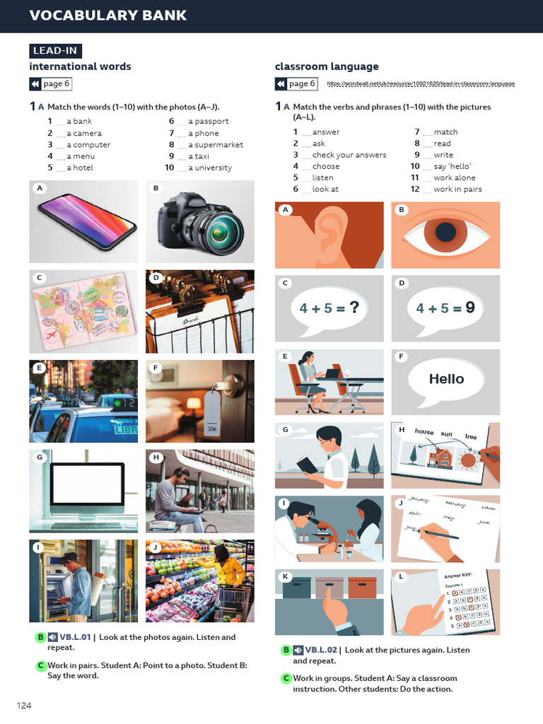 Classroom Language Lead-In Exercises | PDF