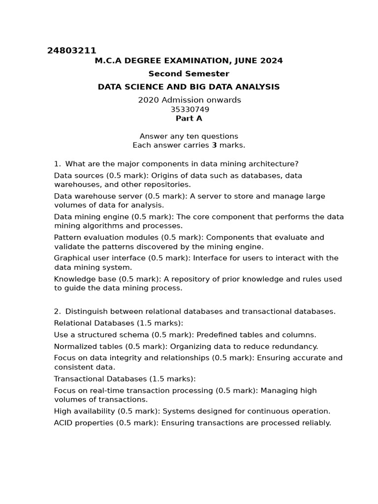Data Science and Big Data Analysis | PDF | Apache Hadoop | Databases