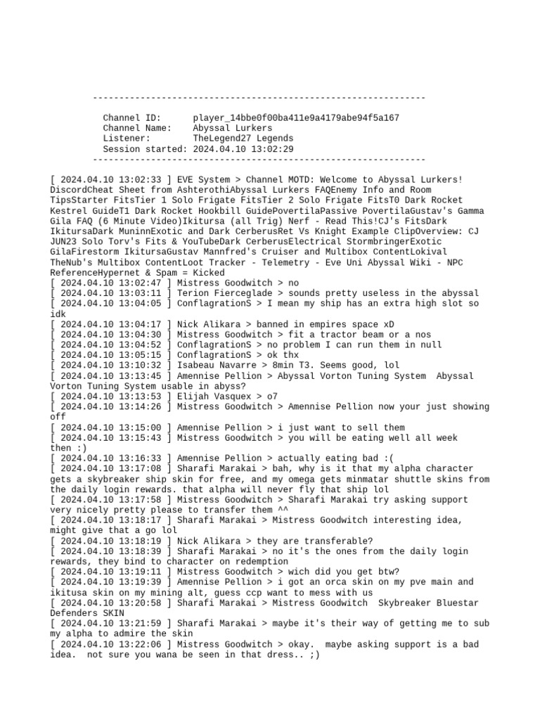 Abyssal Lurkers - 20240410 - 130229 - 2112381068 | PDF