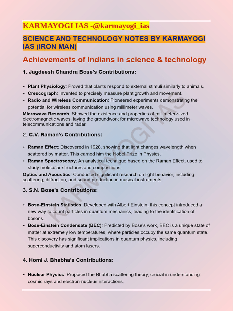 ScienceandTechnologyNotesforMains1 PDF | PDF | Biotechnology ...