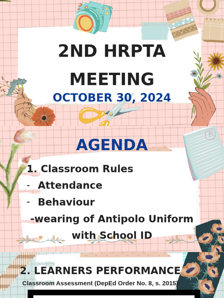2nd HRPTA Meeting Agenda Overview | PDF