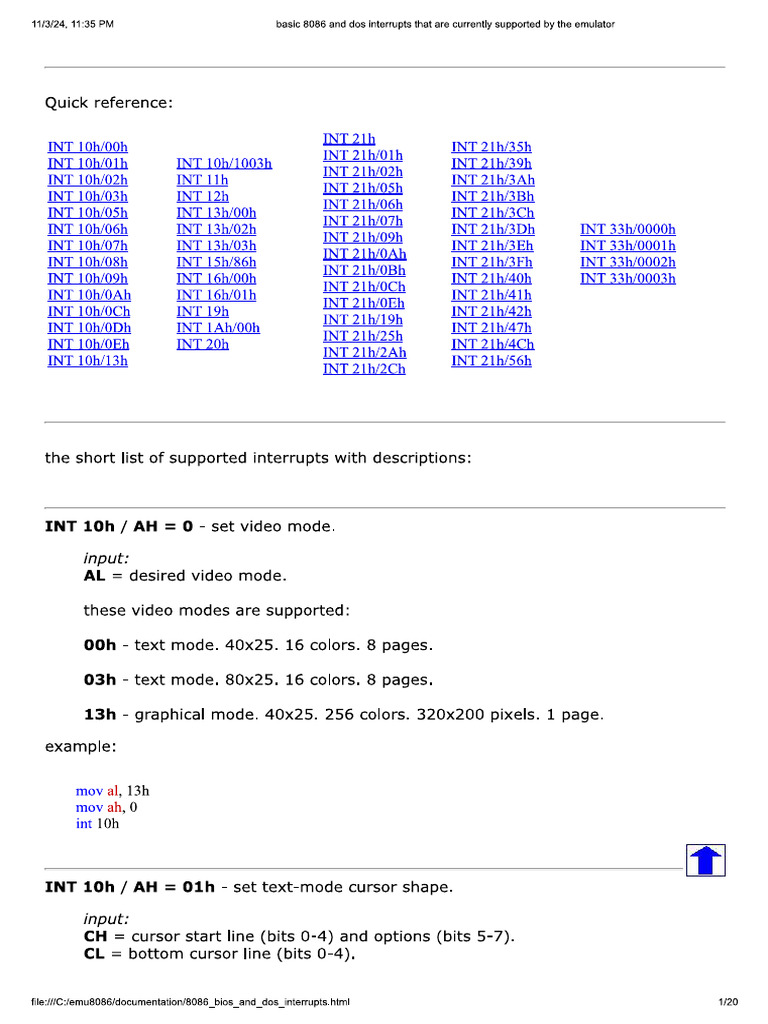 8086 Interrupts | PDF
