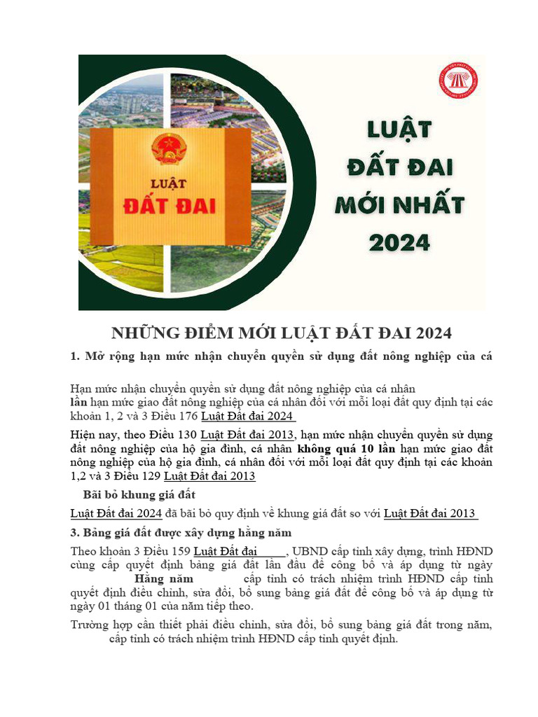18 Diem Moi Luat DD | PDF