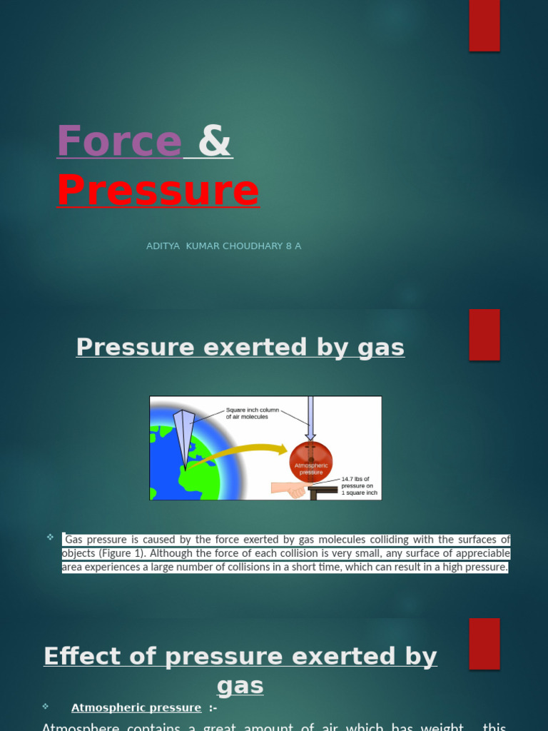Force and Pressure | PDF