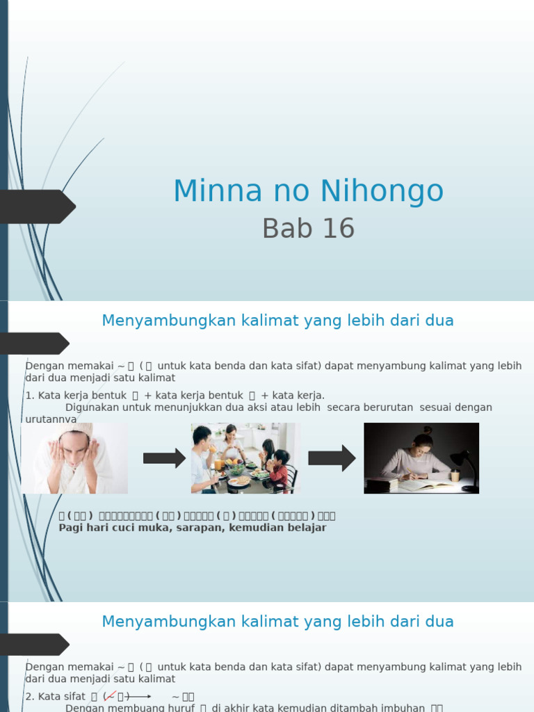 BAB 16 Minna No Nihongo | PDF | Seni & Disiplin Bahasa