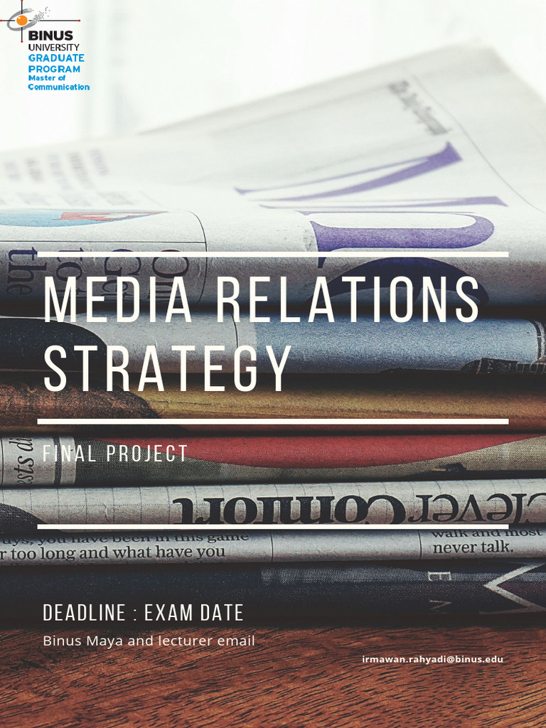 Media Relations Strategy Final | PDF
