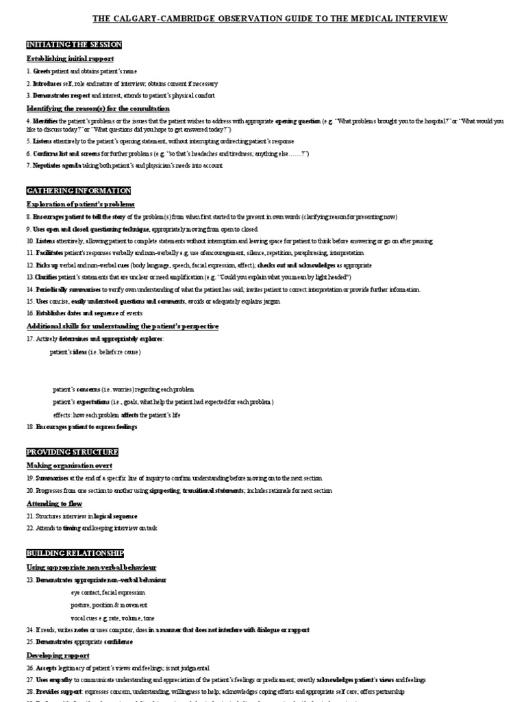 Calgary Cambridge Guide | Patient | Information
