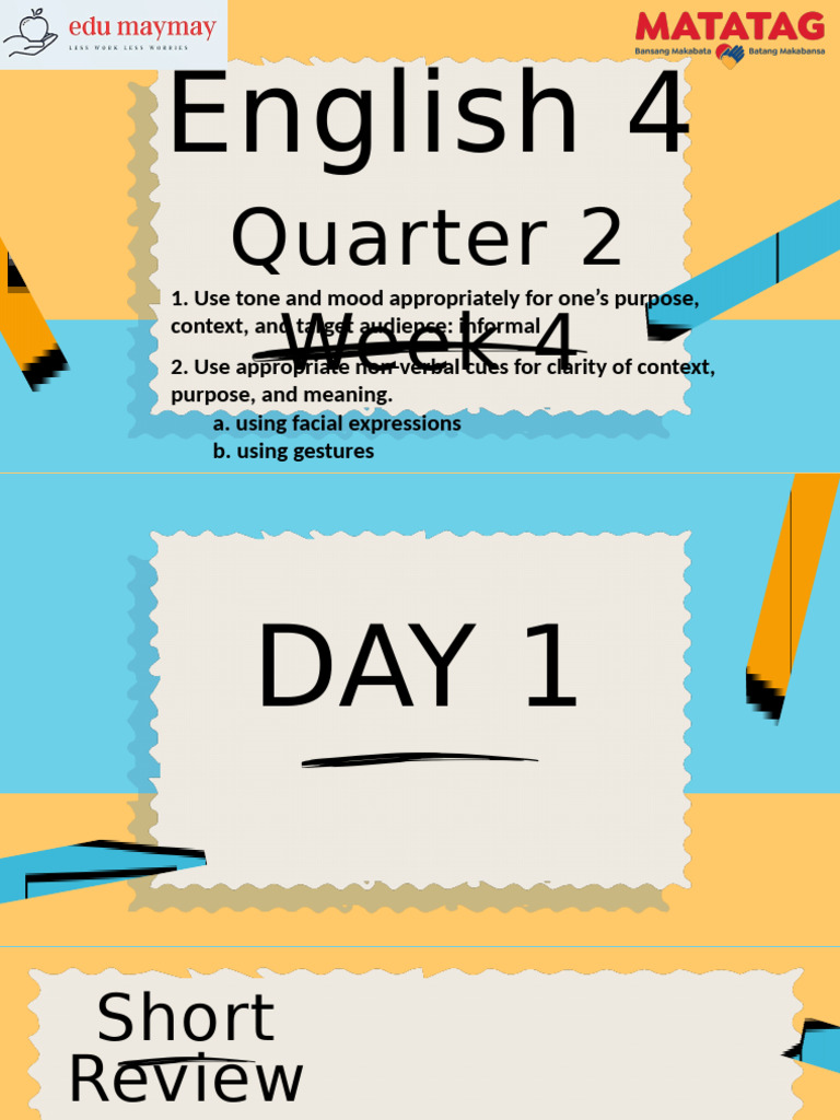 Q2 English4 Week4 | PDF | Nonverbal Communication | Feeling