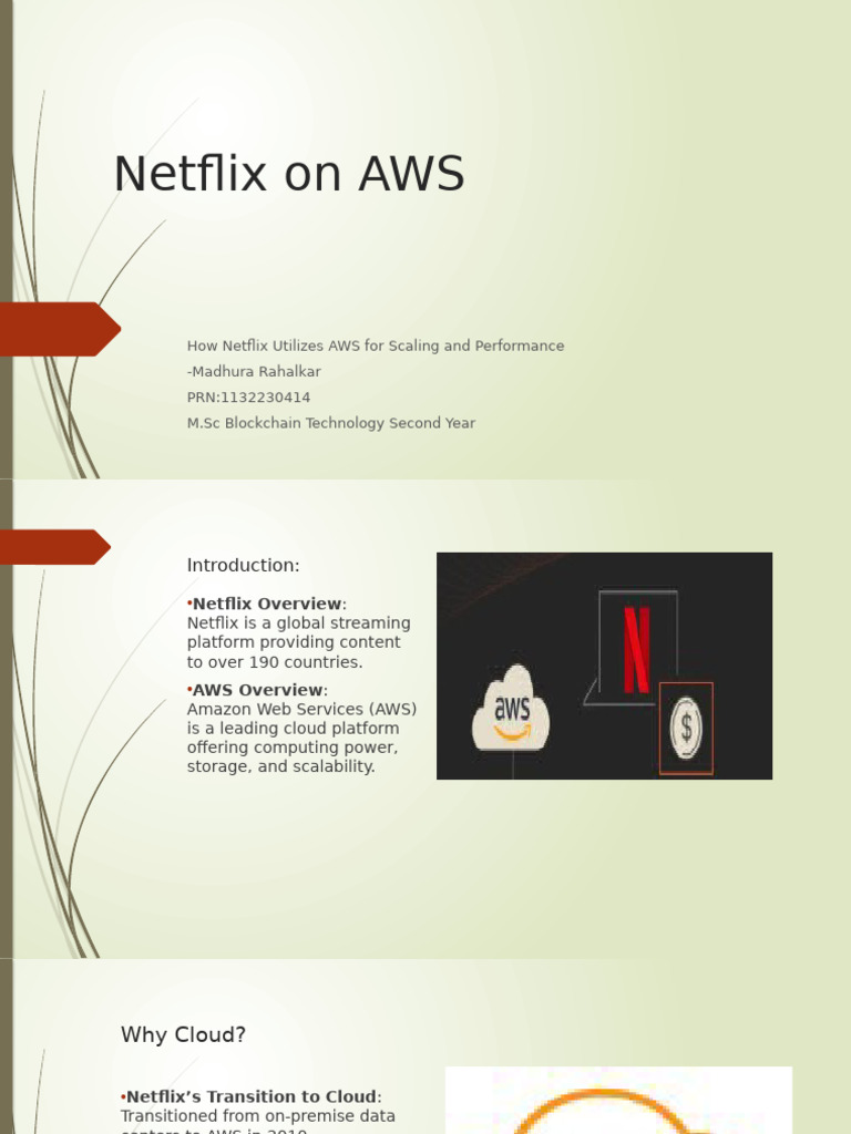 Netflix on AWS | PDF | Amazon Web Services | Cloud Computing