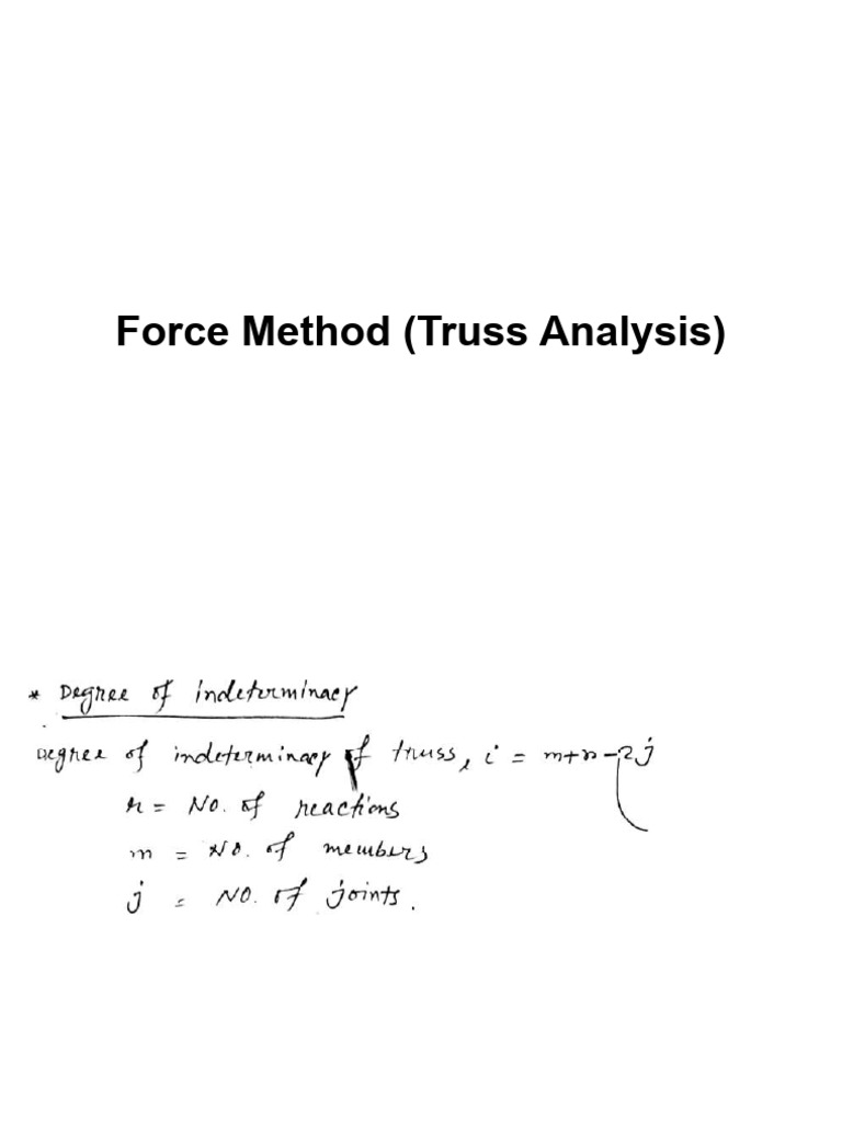 Force Method - Truss | PDF