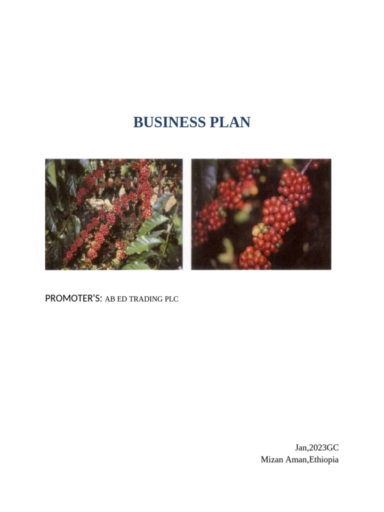 Cover Page GG Coffee | PDF | Business