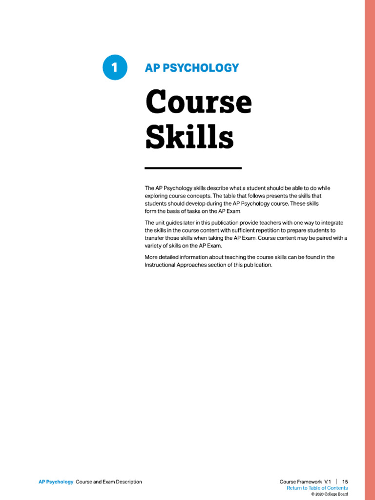 AP Psy SKILLs | PDF