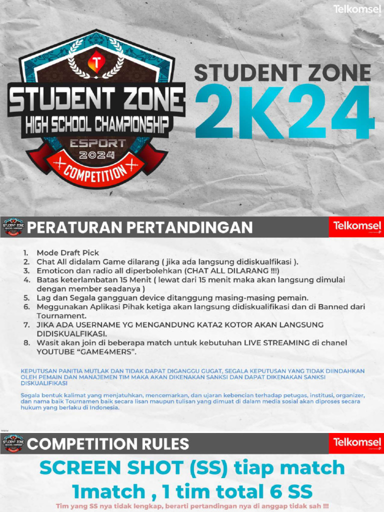 TM PESERTA STUDENT ZONE 2024 | PDF
