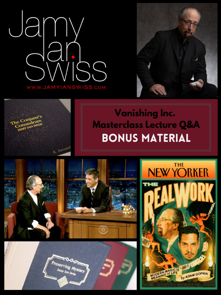 Jamy Ian Swiss Masterclass Live Support Materials 3 | PDF | Playing Cards | Magic (Illusion)