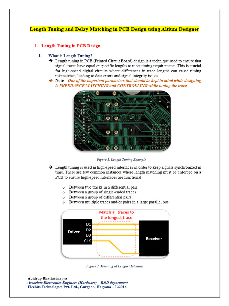 Length tuning and Delay matching | PDF | Electrical Engineering | Data Transmission