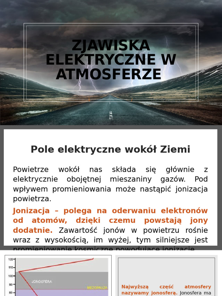 Maja Dampc Kl. 3ep Zjawiska Elektryczne W Atmosferze | PDF