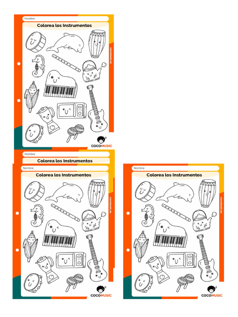 Colorea Instrumentos | PDF
