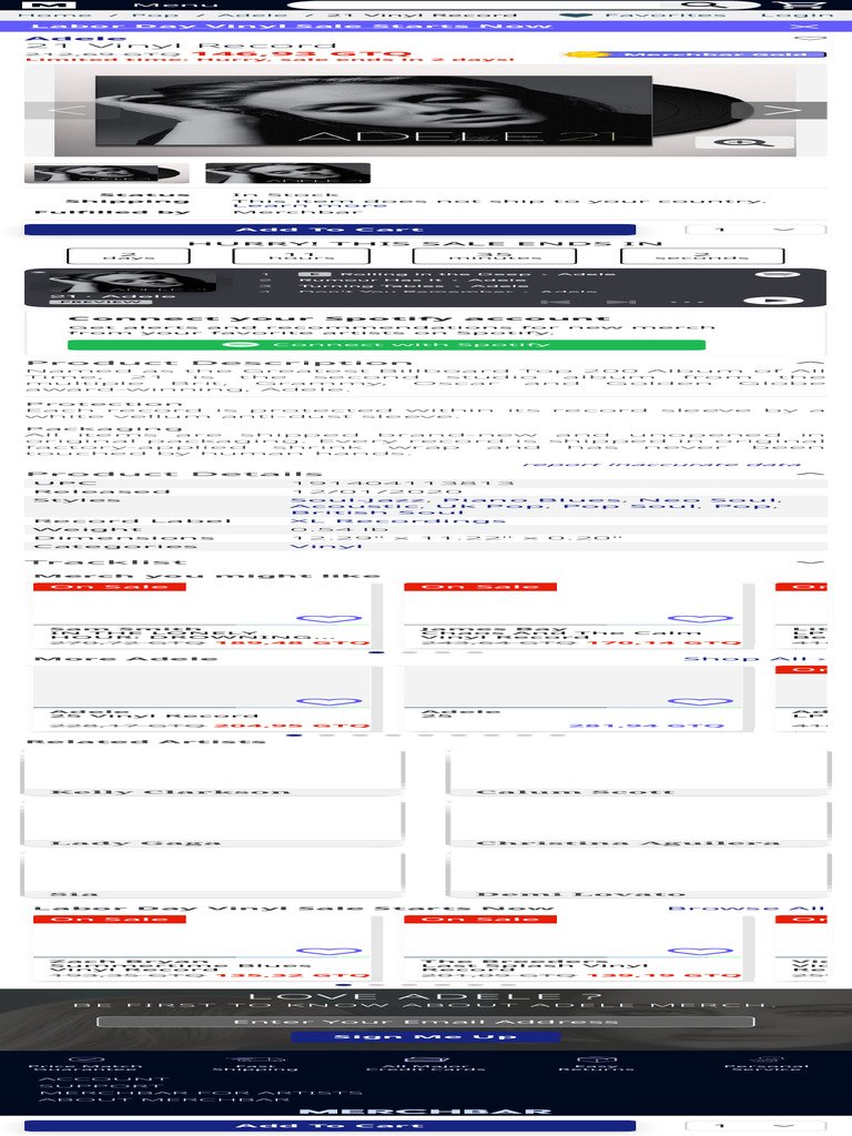 Adele 21 Vinyl Record | PDF | Adele | Popular Music