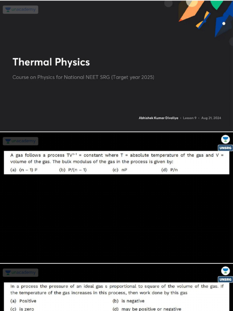 Thermal Physics No Anno | PDF