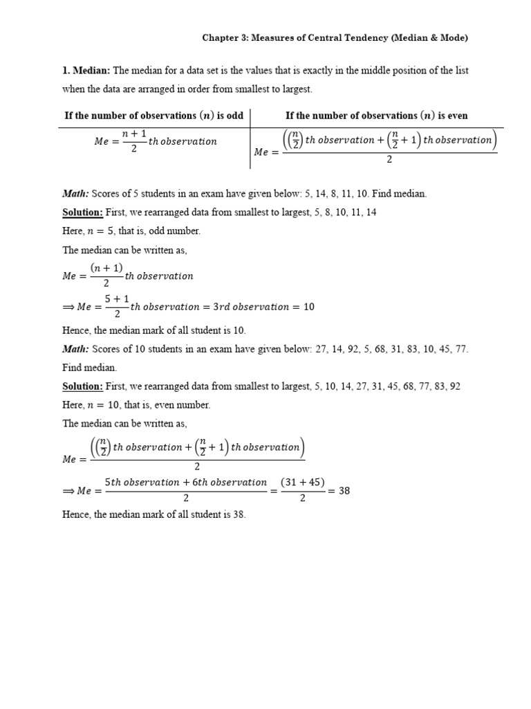 sta 3.2 | PDF | Mode (Statistics) | Mean