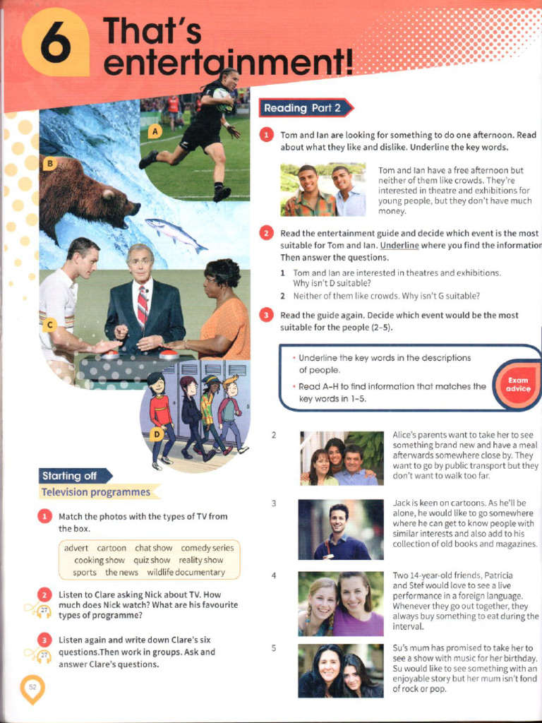 Unit 6 - That's Entertainment | PDF