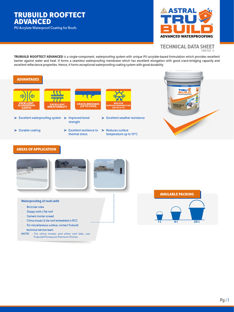 Boni's ROOFTECT ADVANCED | PDF | Coating | Roof