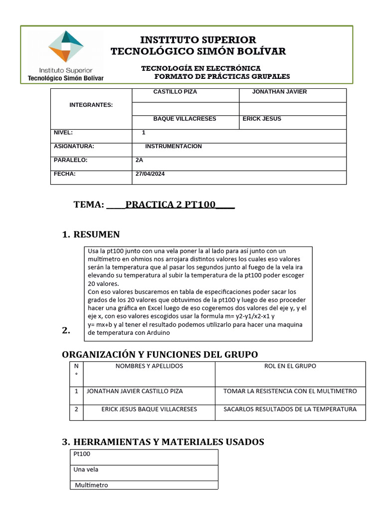 Practica Con Arduino | PDF