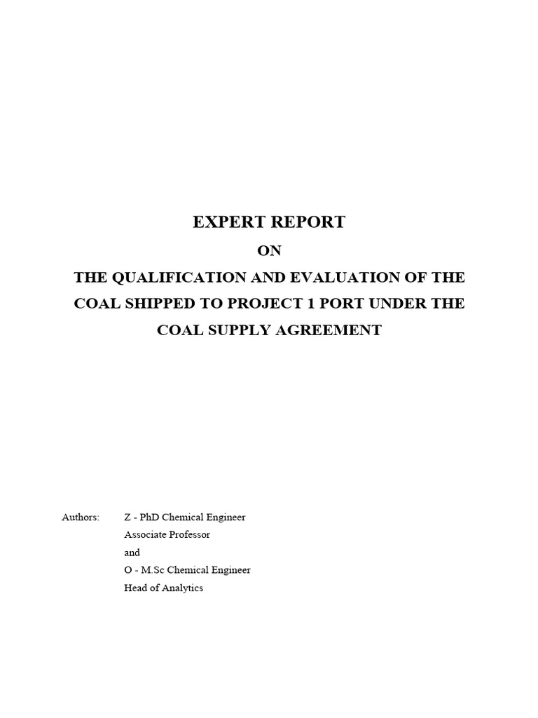 CASESTUDY003 - Claimant's Expert Report 08748554 | PDF | Combustion | Water