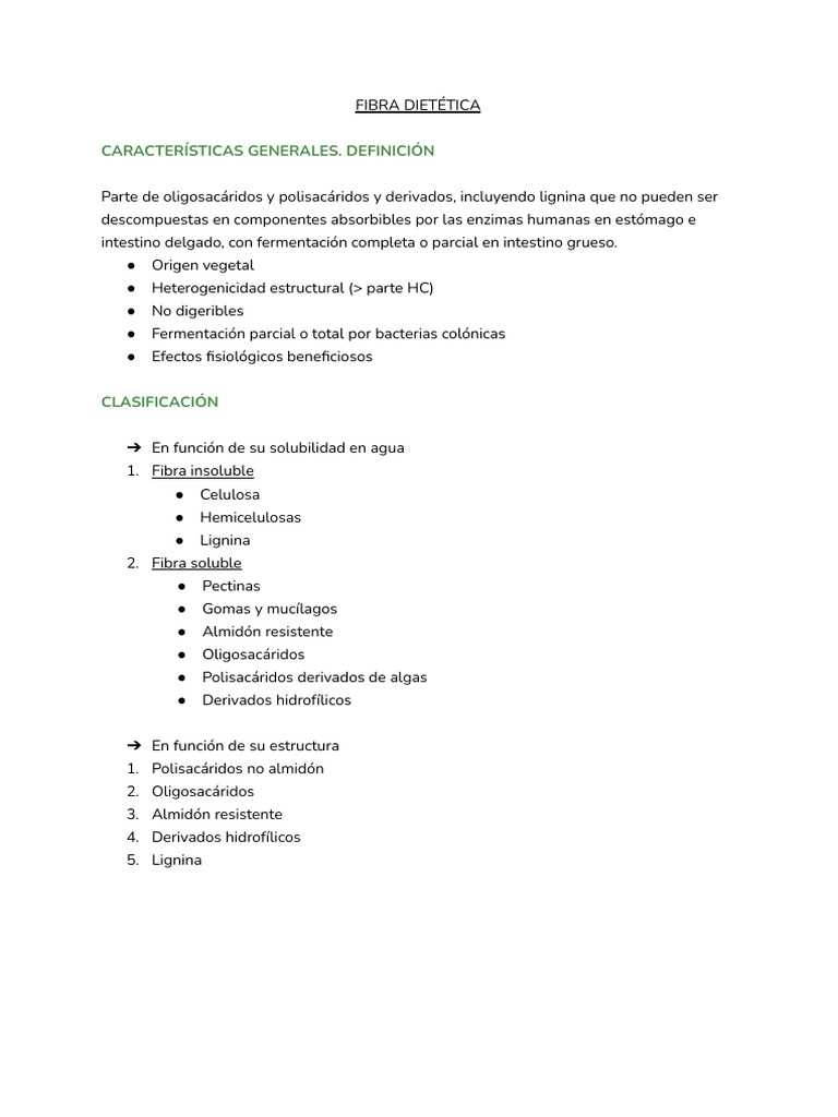 Nutrición T.2.4 (Fibra Dietética) | PDF | Fibra dietética | Dieta y ...