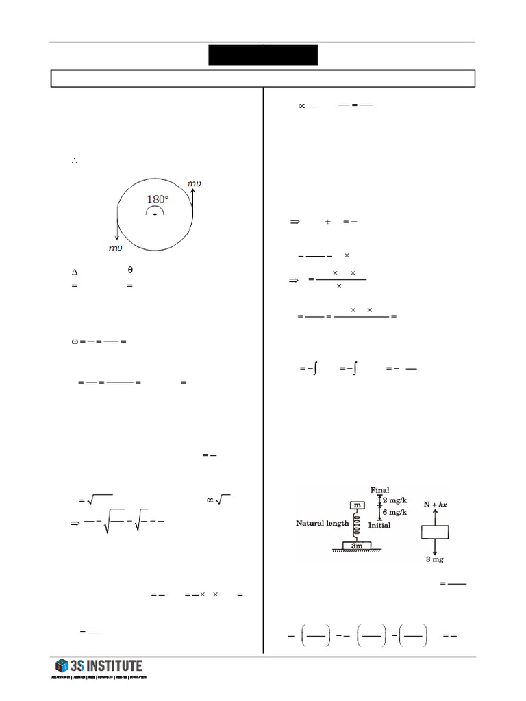 JEE Main Paper 20.10.2024 (Batch 2026) Sol | PDF | Potential Energy | Momentum