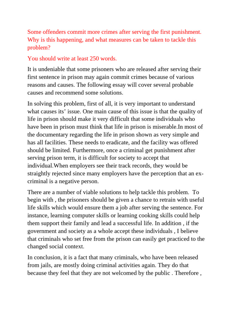 Reducing Repeat Offenses | PDF