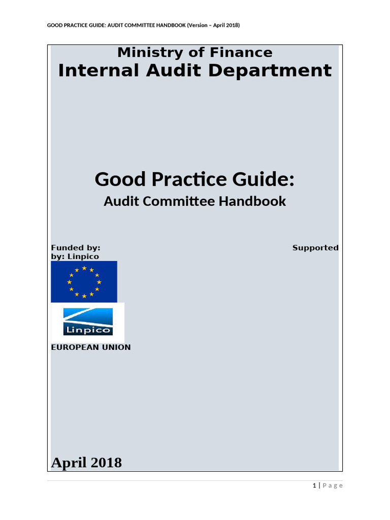 Good Practice Guide Audit Committee | PDF | Internal Audit | Audit ...