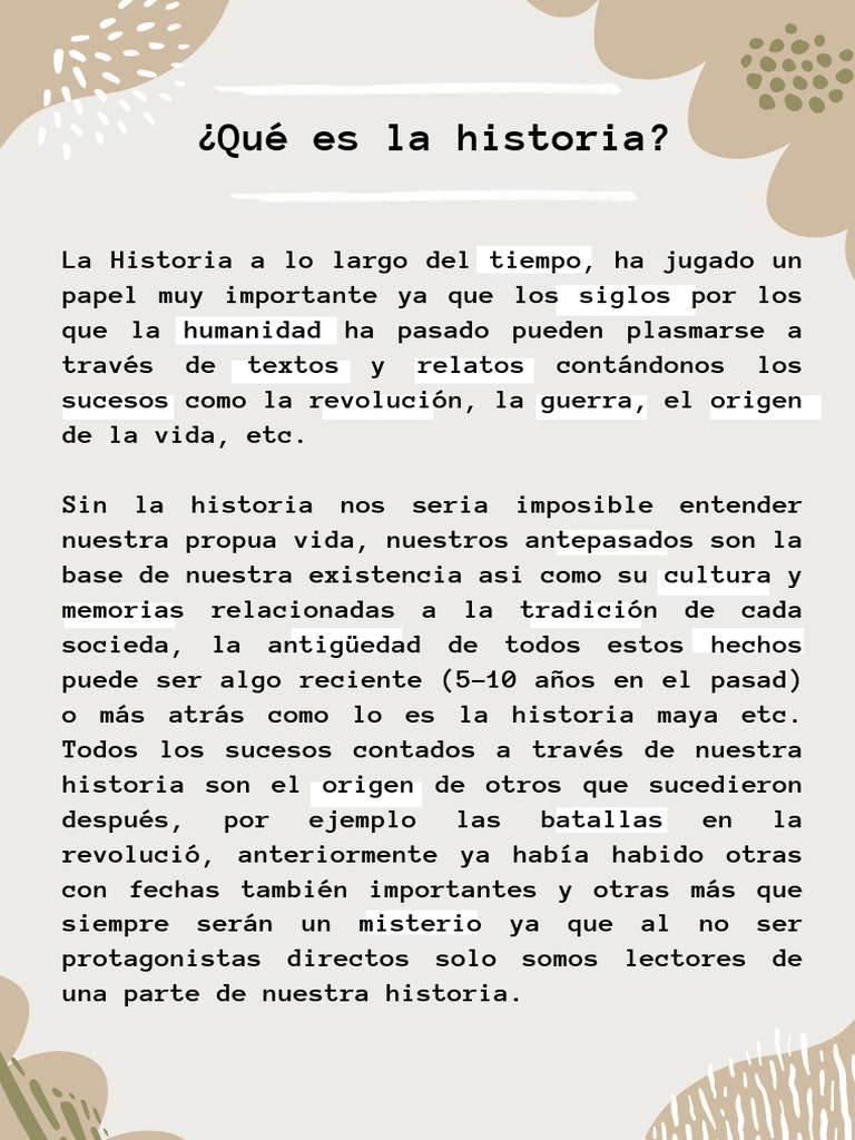 Que Es La Historia | PDF