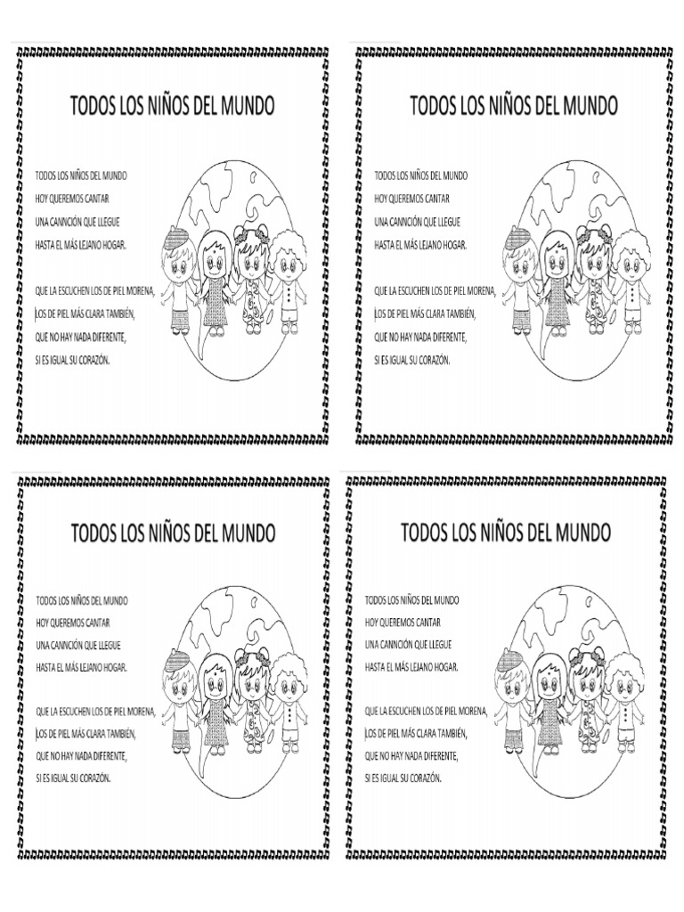 Todos Los Niños Del Mundo | PDF