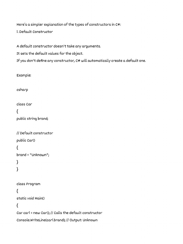 Constructor Types | PDF Constructor Types | PDF