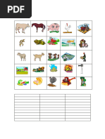 Farm Vocabulary Word List | PDF | Agriculture | Cattle