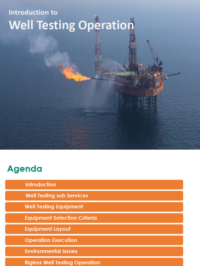 Offshore Well Testing Equipment Overview | PDF | Gases | Chemical ...