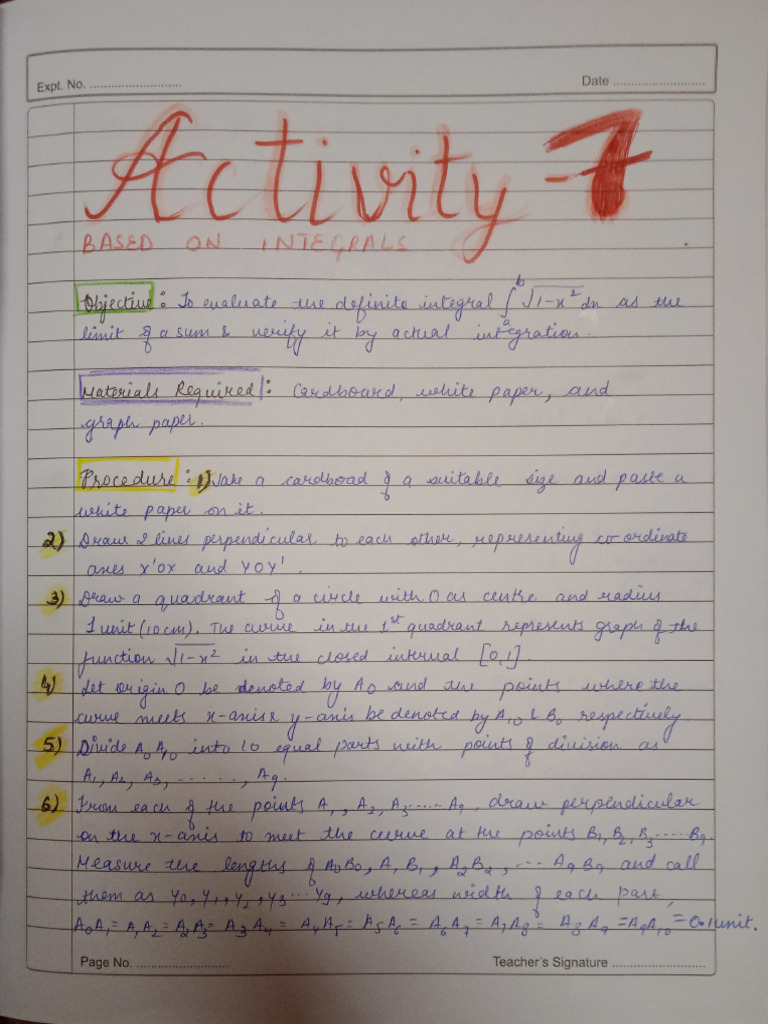 Maths Activity 7 | PDF